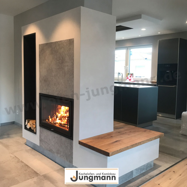 Grundofen-mit-Holzbank-(1)- | Kachelofen Jungmann